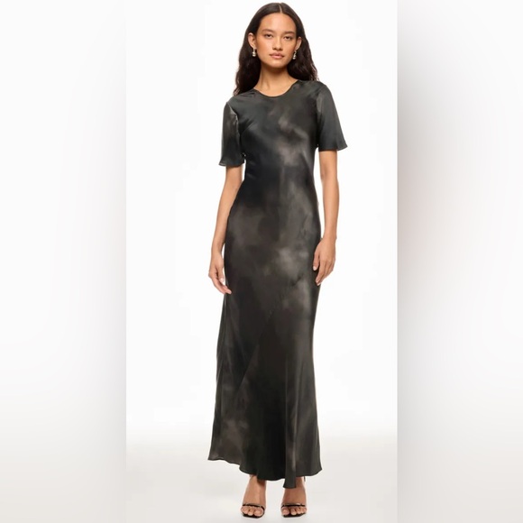 Silk Laundry | Dresses | Silk Laundry Bias Black And Grey Dress | Poshmark